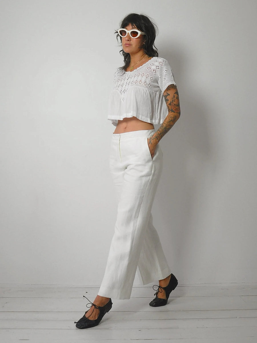 Loretta Crochet Crop Top Noirohio Vintage