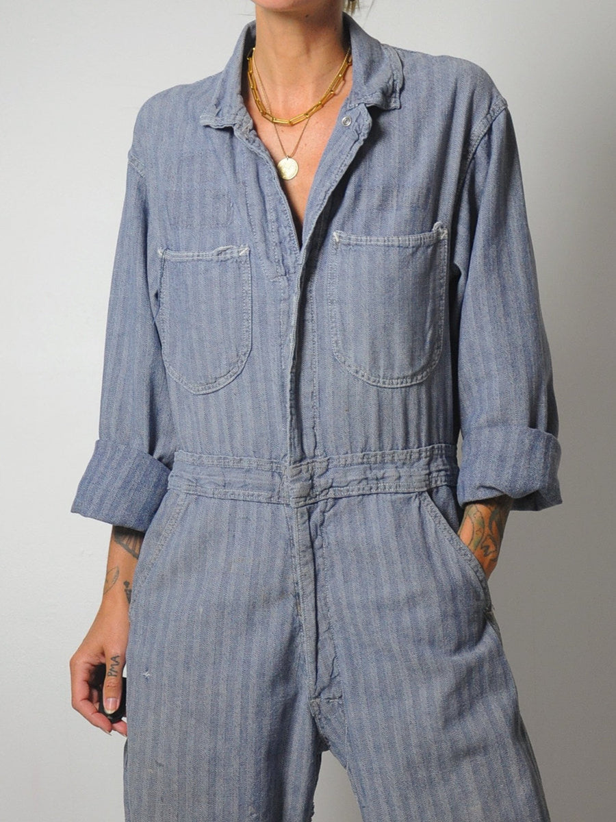 1950's Herringbone Denim Coveralls – NOIROHIO VINTAGE