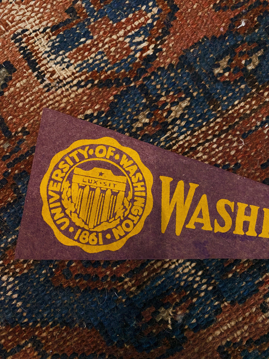 1950's Small University of Washington Felt Pennant – NOIROHIO VINTAGE